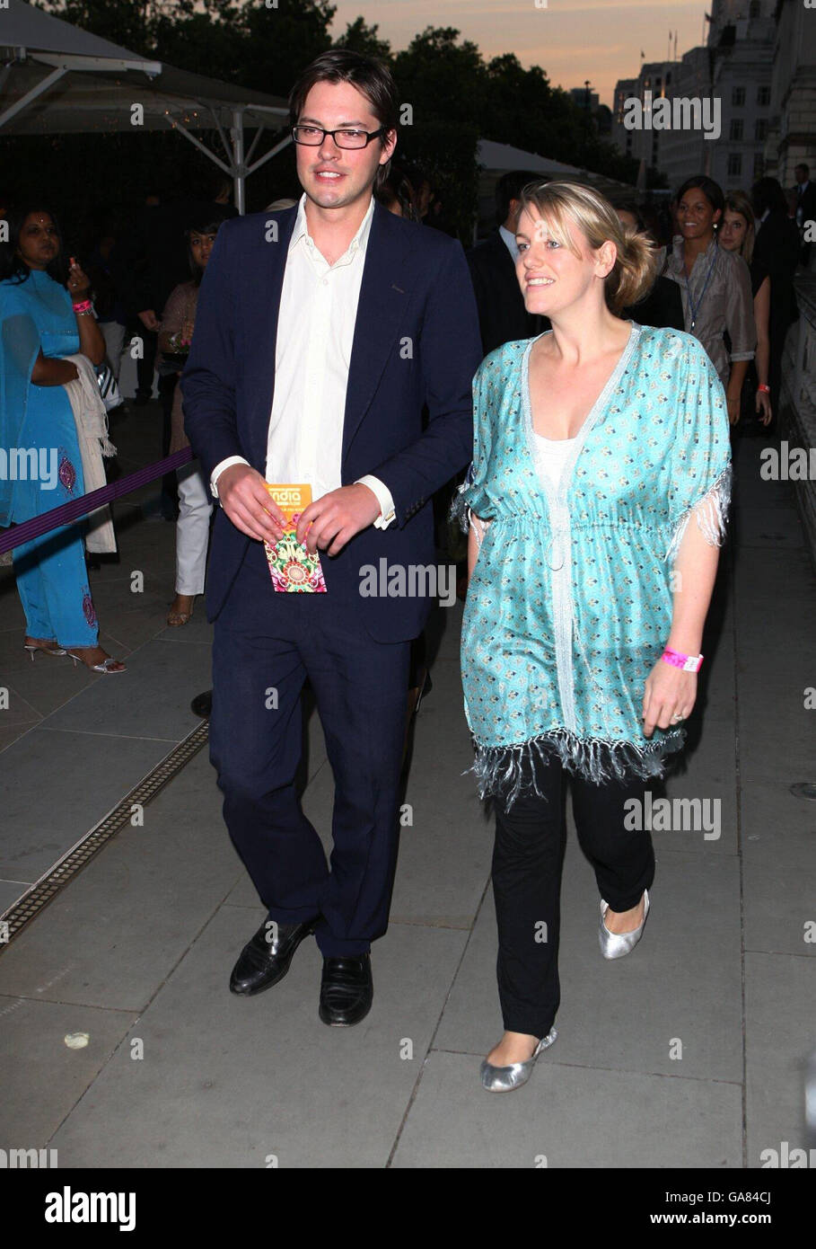 Harry Lopes and Laura Parker-Bowles arrive at the world premiere of ...