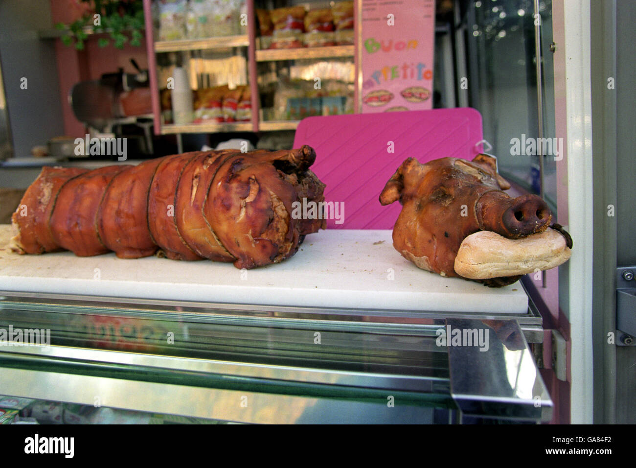Hog roast roll hi-res stock photography and images - Alamy