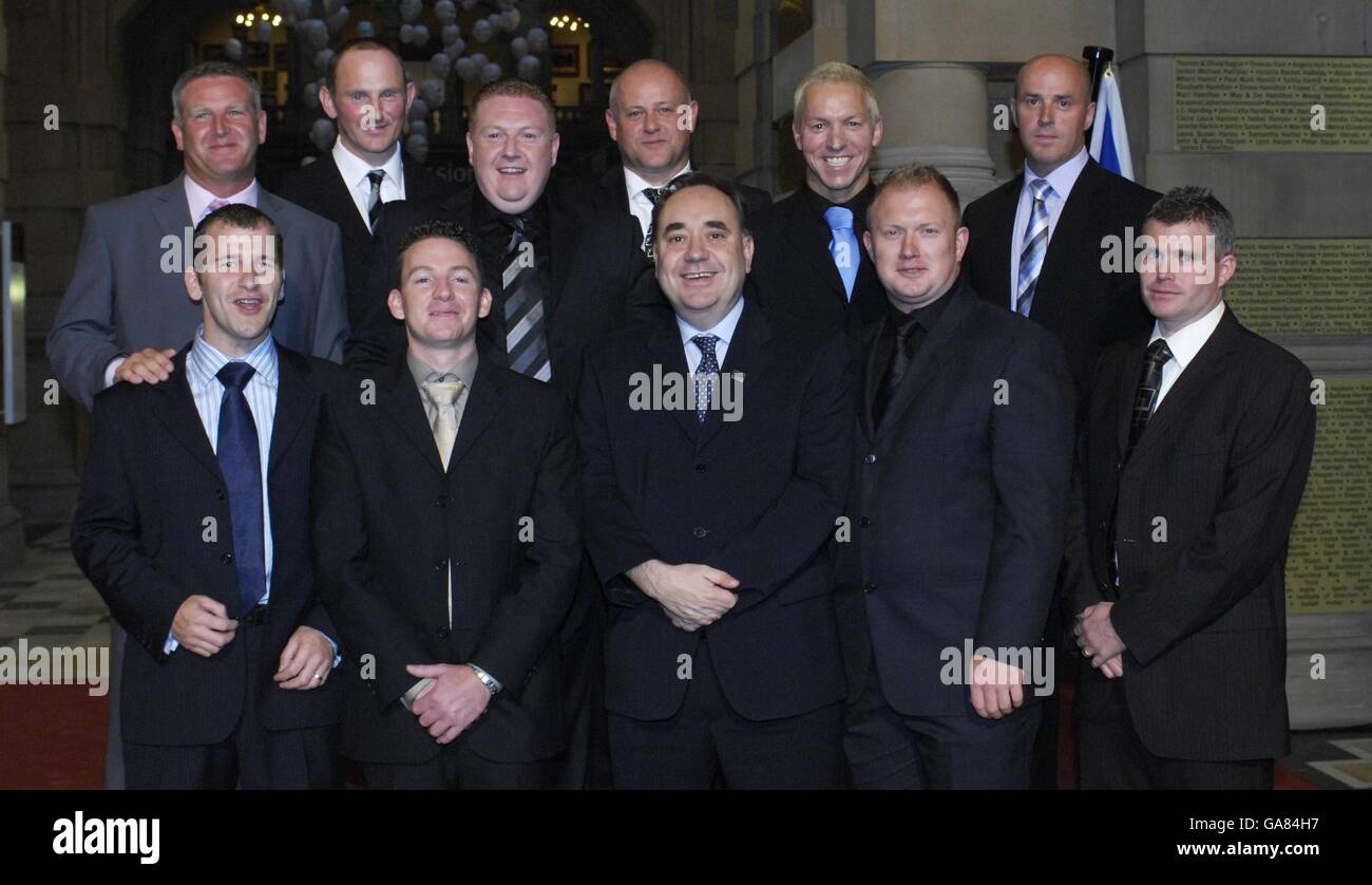 First Minister Alex Salmon with Fire and Rescue service employees ...