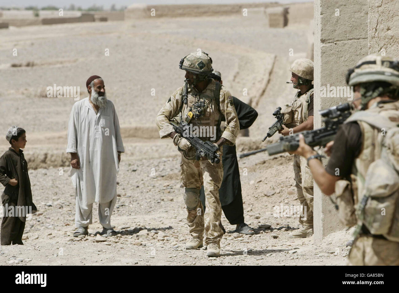 STANDALONE Photo. Colour Sergeant Marco Zecca from B company of the ...