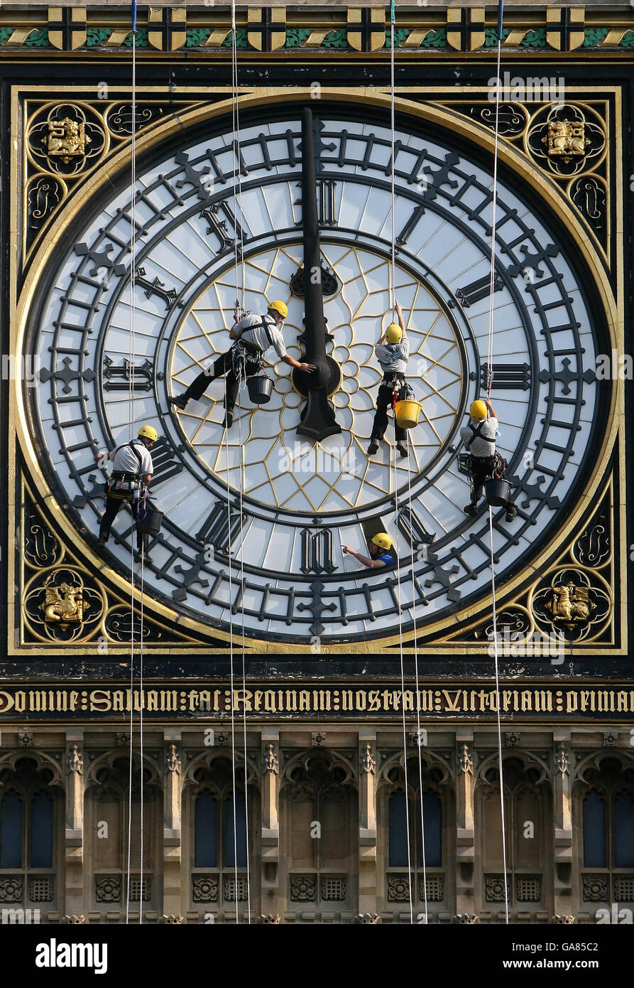 Clock face cleaning hi-res stock photography and images - Alamy