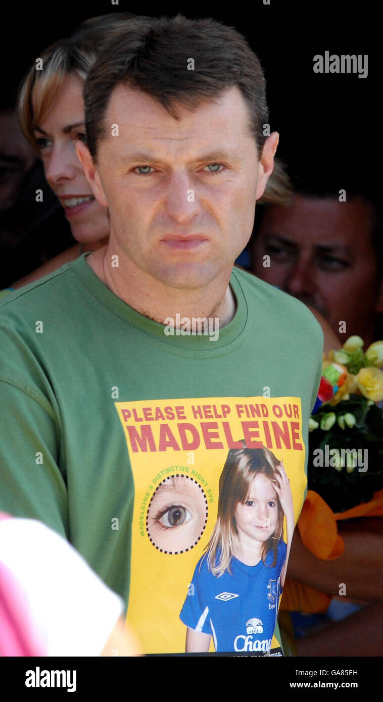 Gerry McCann leaves the special service for the 100th day of Madeleine ...