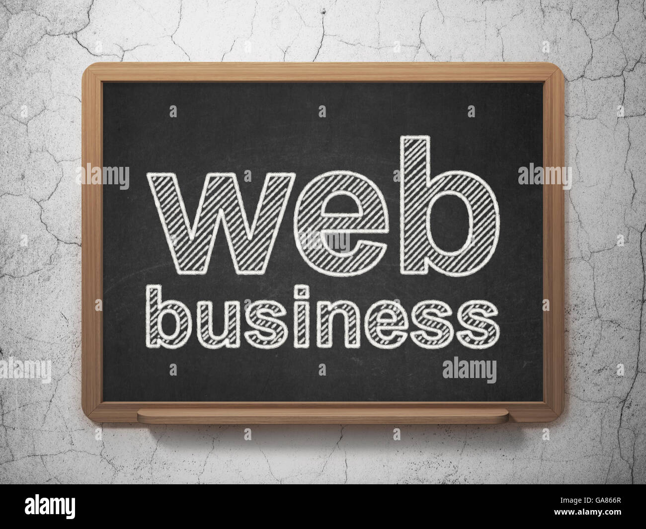 Web development concept: Web Business on chalkboard background Stock Photo - Alamy