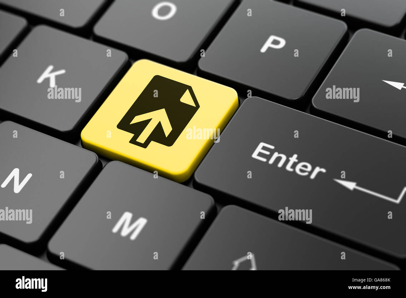 Web design concept: Upload on computer keyboard background Stock Photo ...