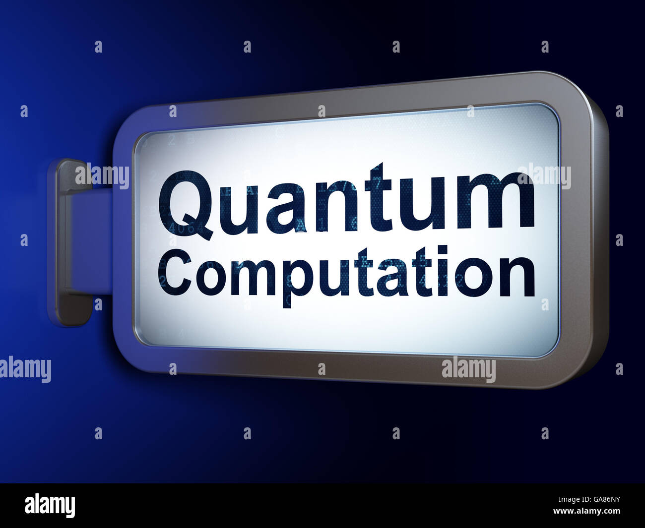 Science concept: Quantum Computation on billboard background Stock ...