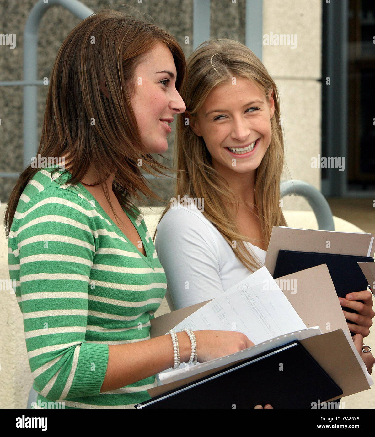 Ballymena Academy pupils, Jenny Patton (left) and Rebecca Stevenson ...