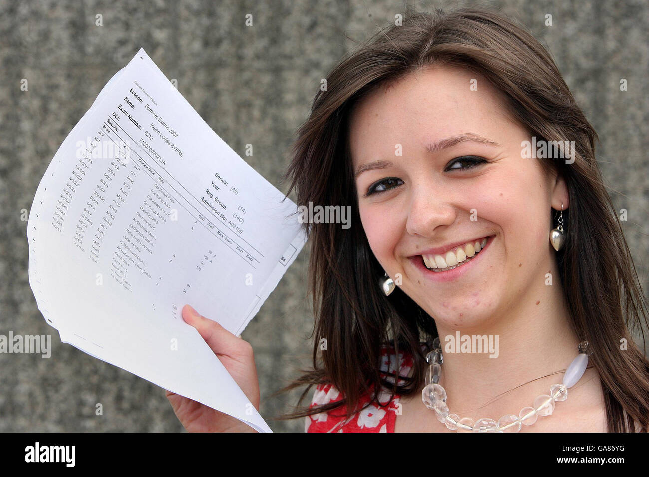 Alevel results hi-res stock photography and images - Alamy