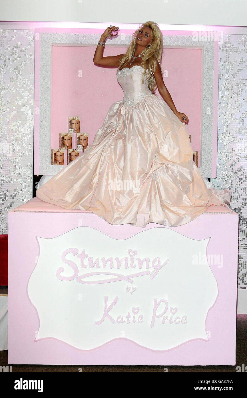 Katie Price Fragrance launch - Stunning - London Stock Photo - Alamy