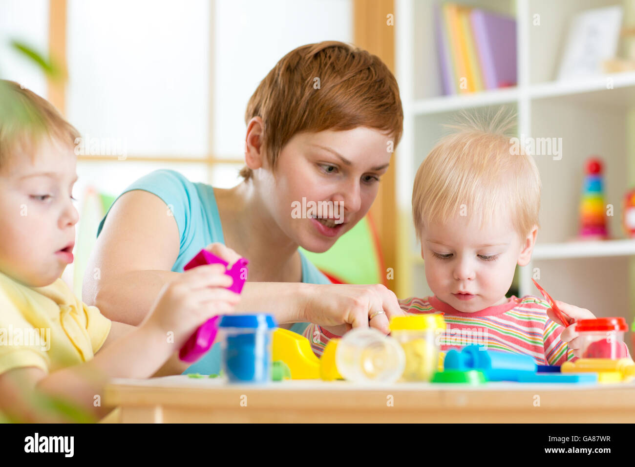Playdough group home hi-res stock photography and images - Alamy