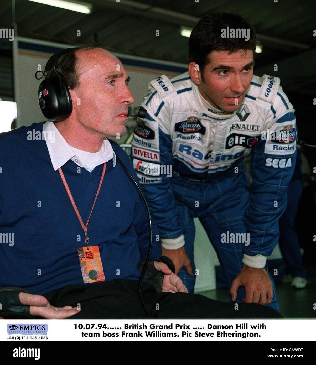 Frank williams damon hill hi-res stock photography and images - Alamy