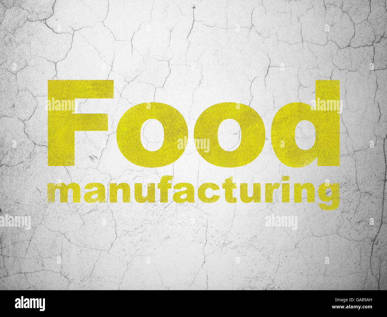Manufacuring concept: Food Manufacturing on wall background Stock Photo ...