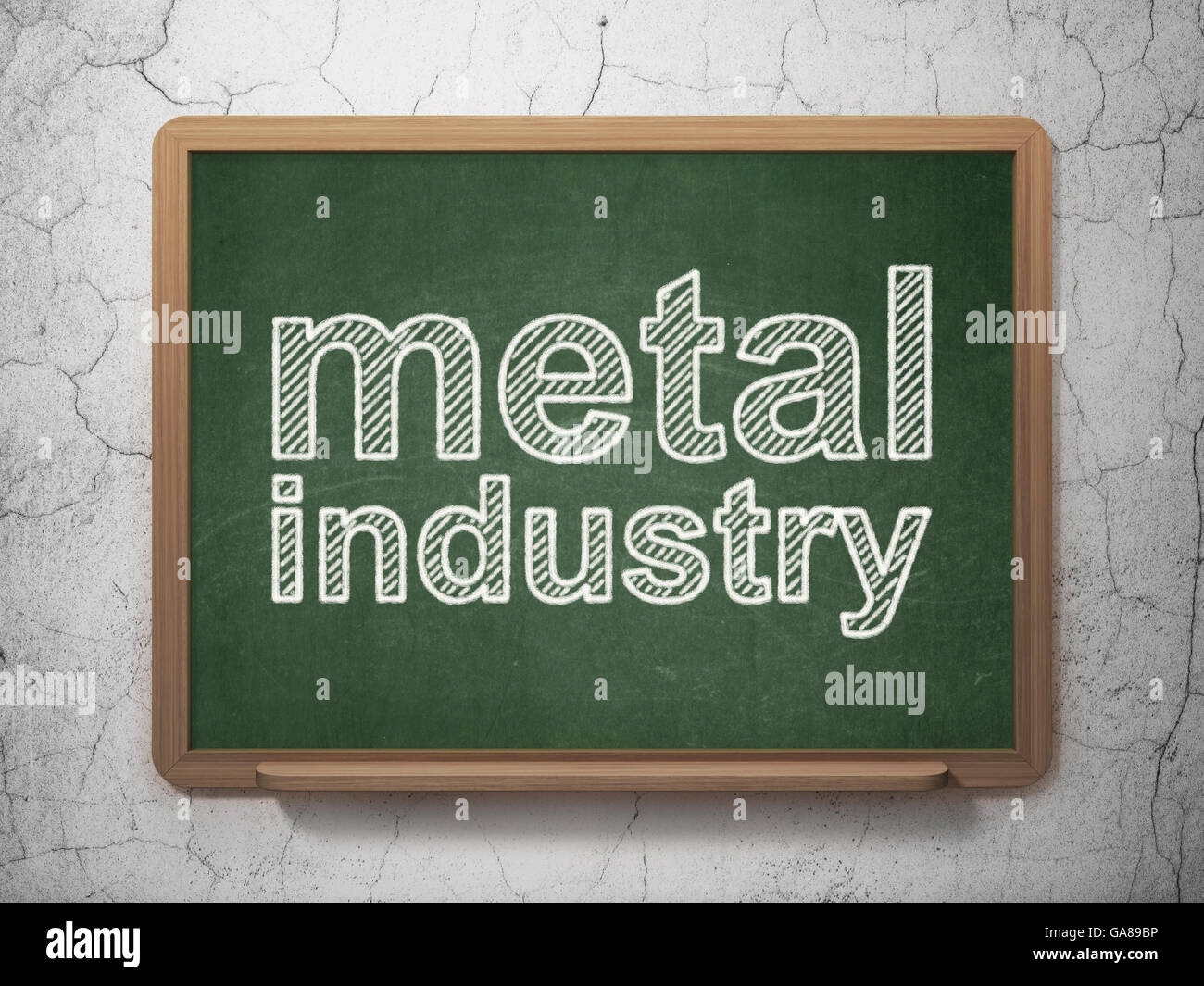 Manufacuring concept: Metal Industry on chalkboard background Stock ...