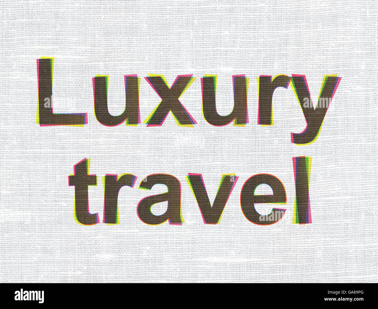 Travel concept: Luxury Travel on fabric texture background Stock Photo ...