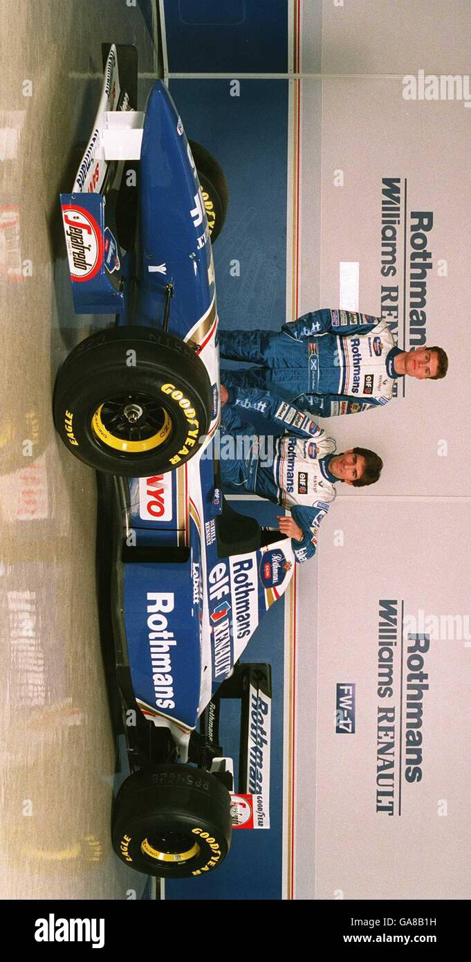 166346 Rothmans Launch. Damon Hill and David Coulthard at the launch of ...