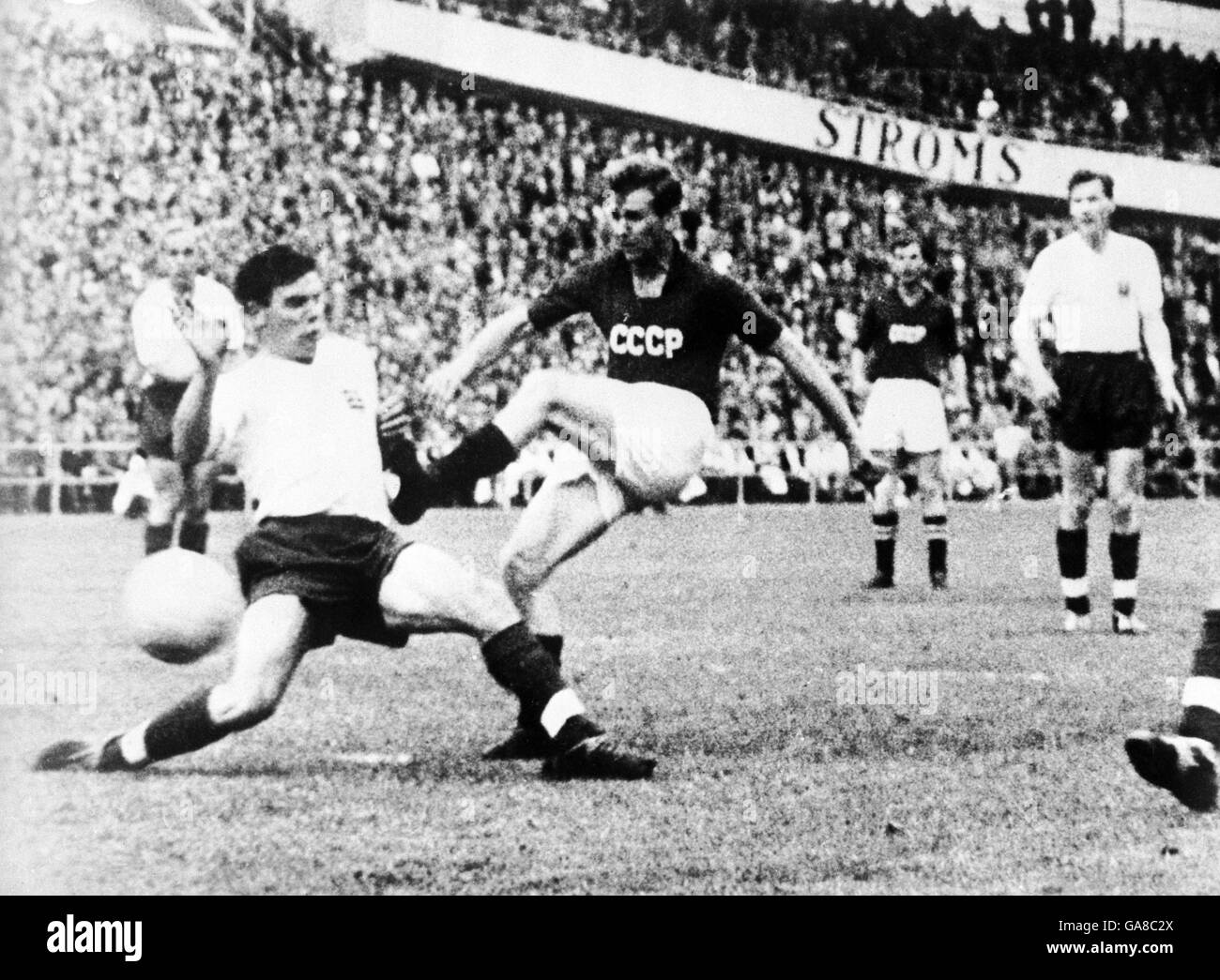 Soccer - World Cup Sweden 58 - Pool Four - England v USSR Stock Photo ...