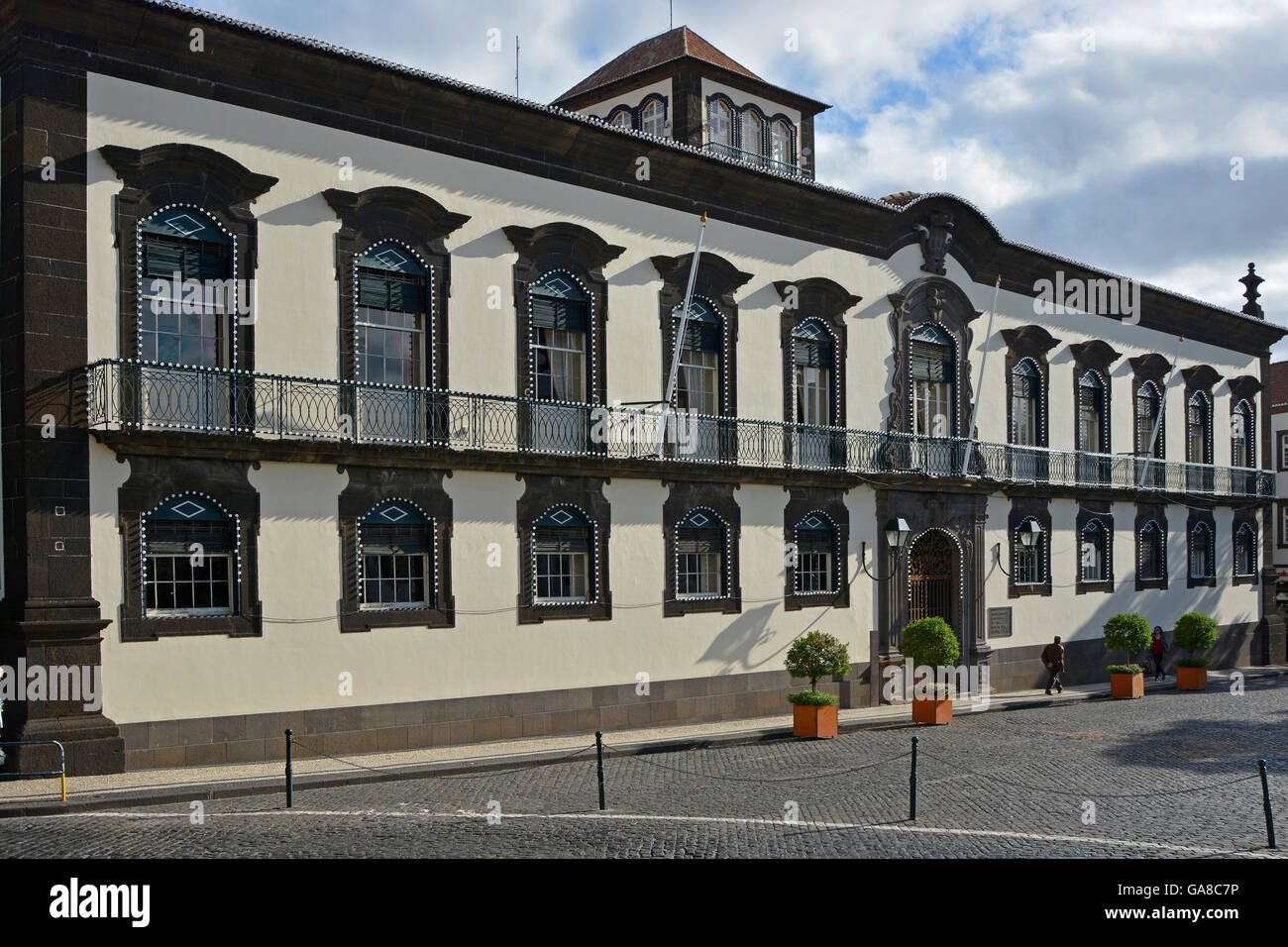 Museum in the Municipal square. Funchal, Madeira, Portugal Stock Photo ...