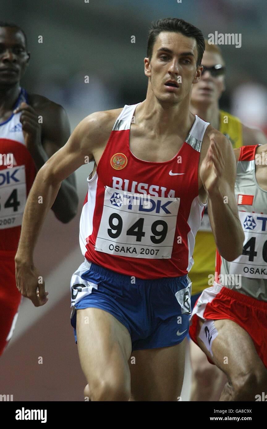 Athletics - IAAF World Athletics Championships - Osaka 2007 - Nagai Stadium. Russia's Dmitriy ...