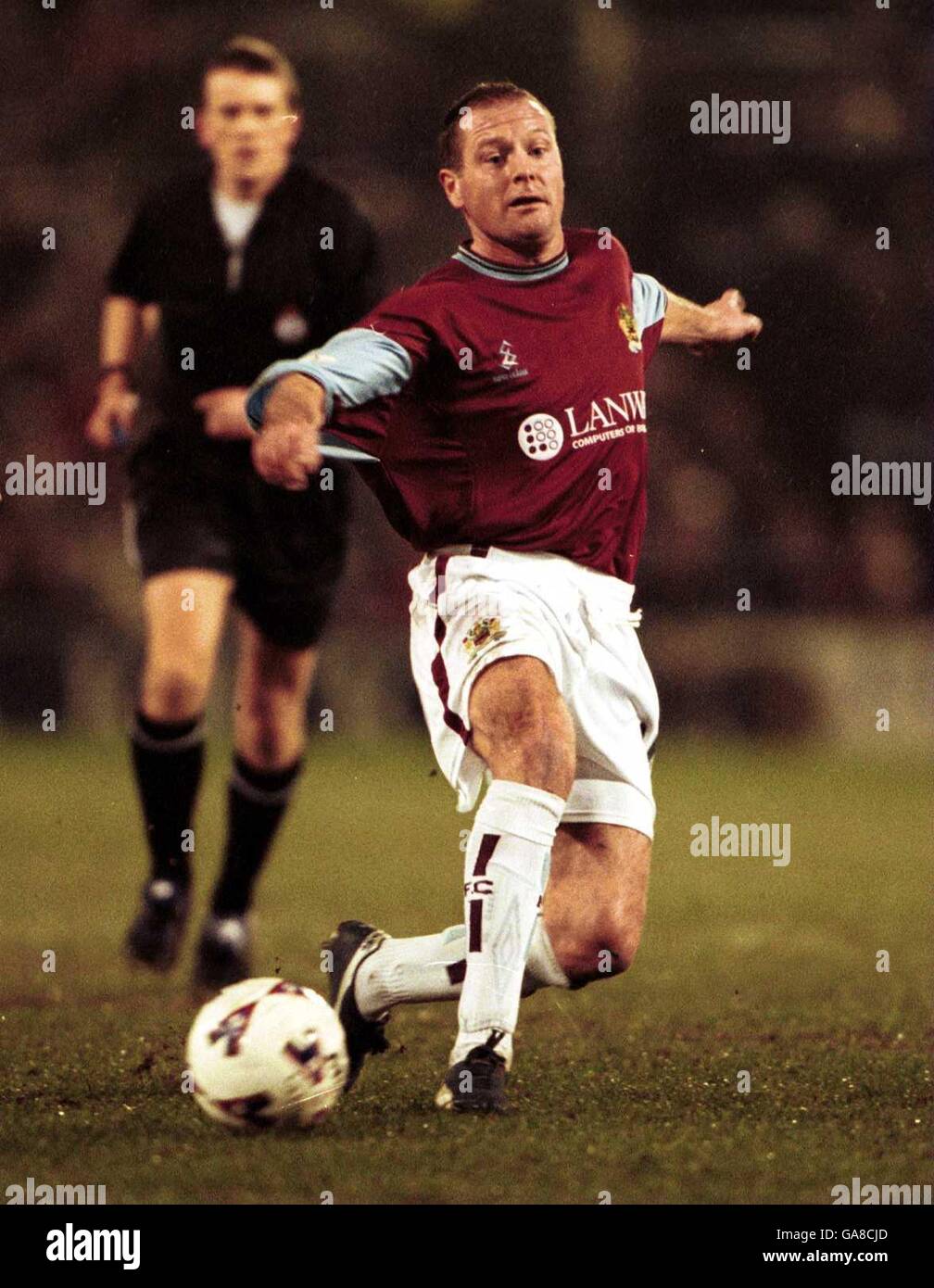 Burnleys paul gascoigne on his debut hi-res stock photography and ...