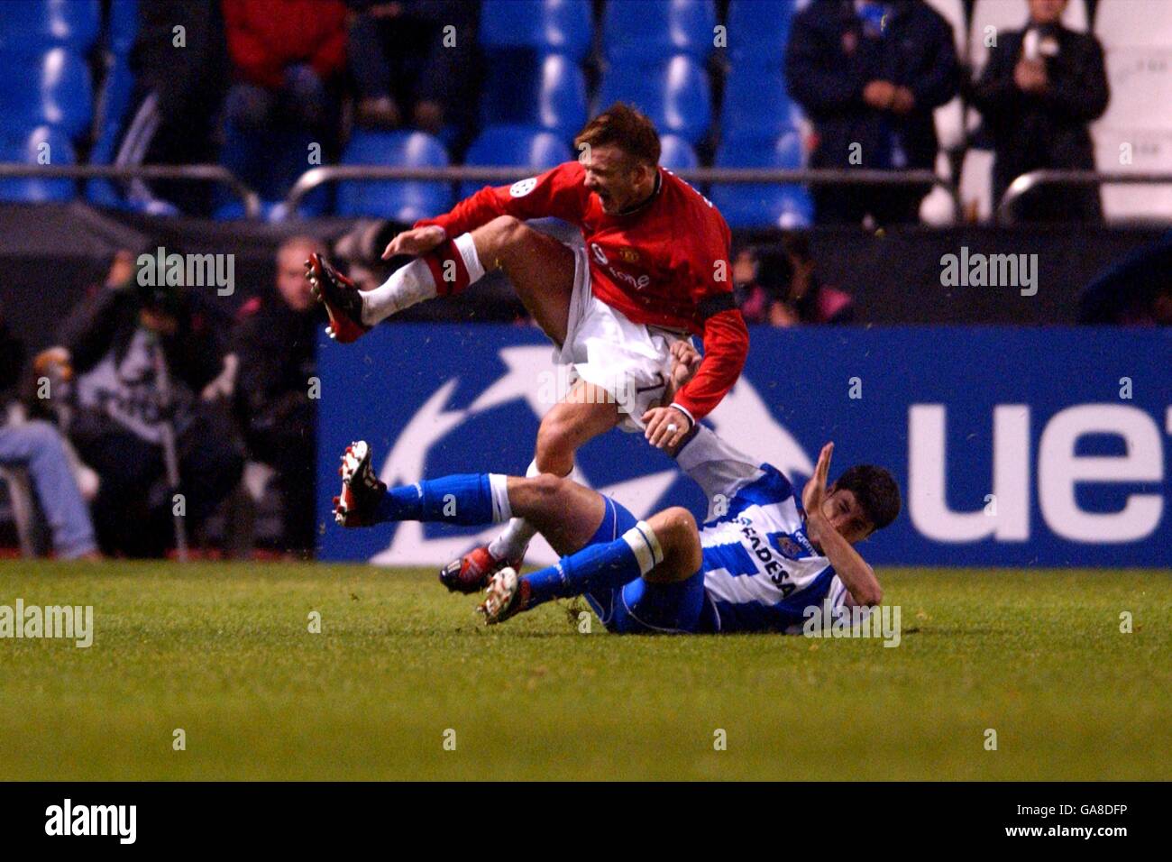 Beckham sent off hi-res stock photography and images - Alamy