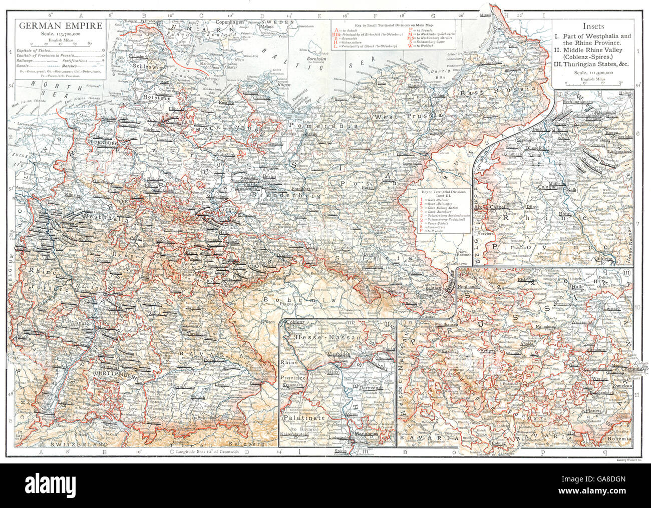 Middle rhine map hi-res stock photography and images - Alamy