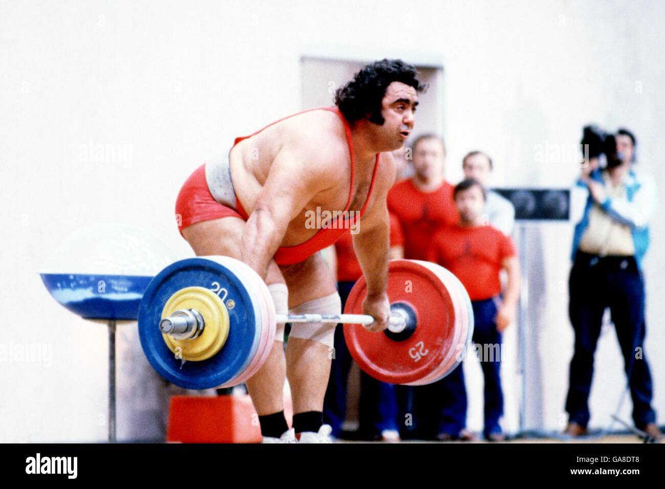 Weightlifting - Moscow Olympic Games - Super-Heavyweight Stock Photo ...