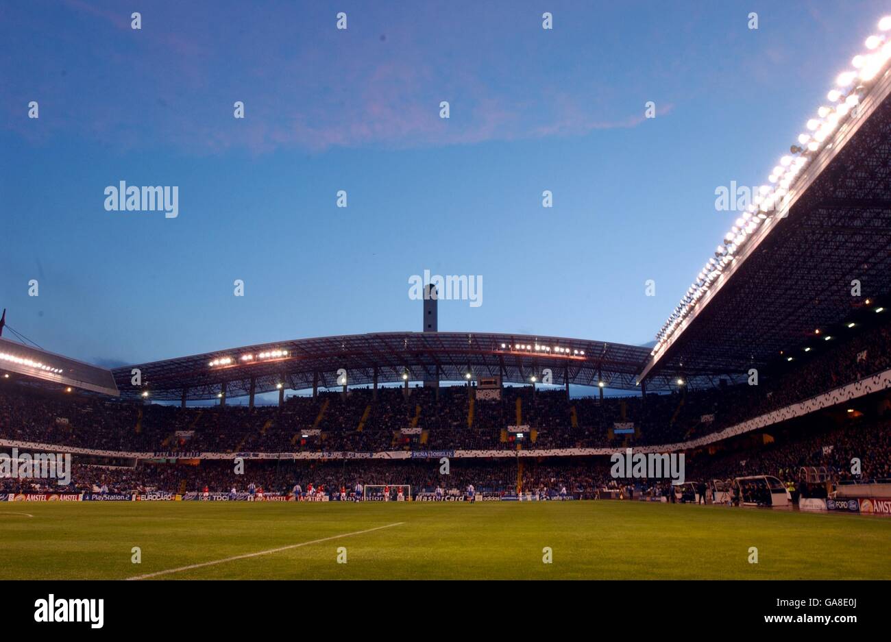 A general View of the Municipal De Riazor stadium, home to Deportivo La ...