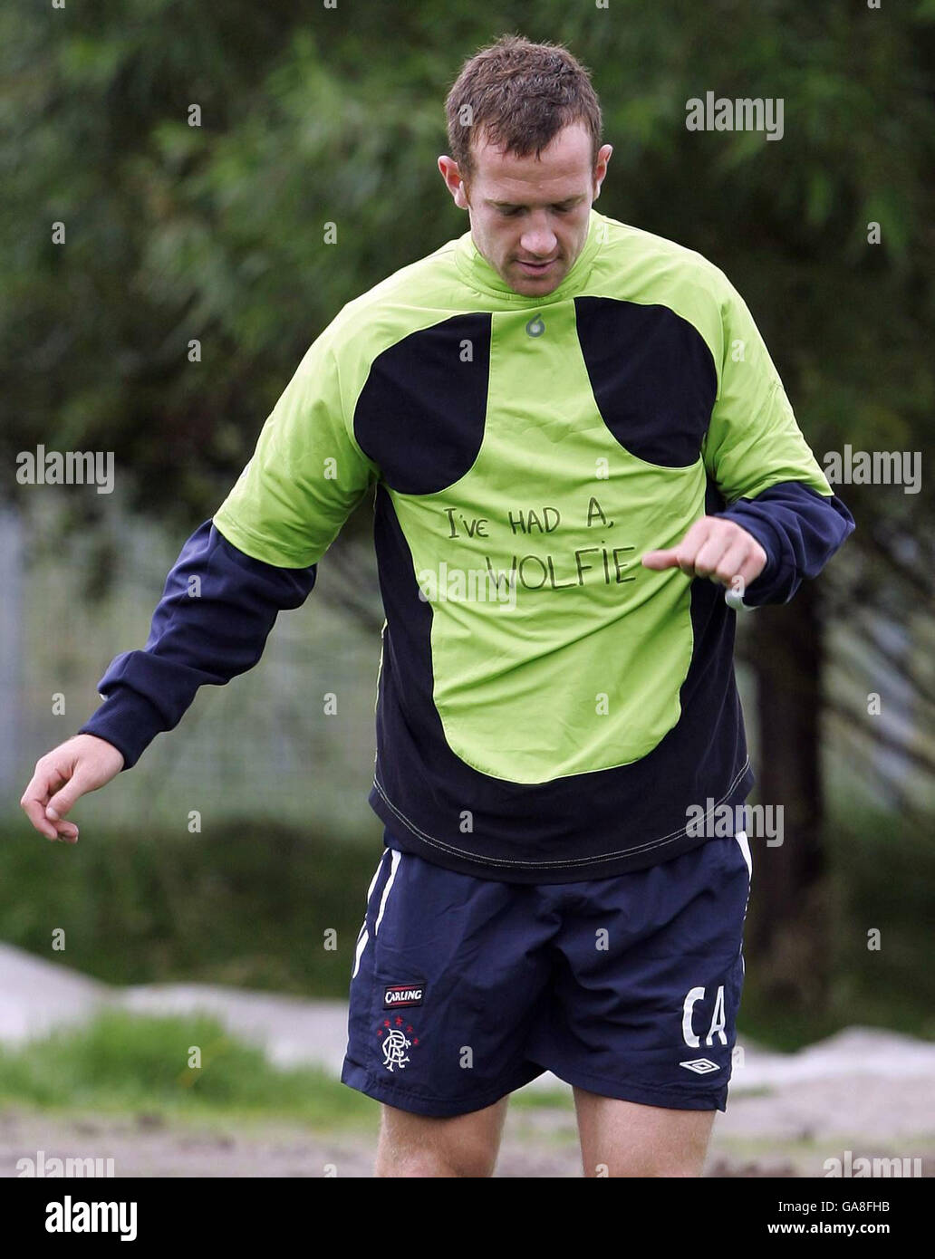 Soccer - Rangers Training Session - Murray Park Stock Photo - Alamy