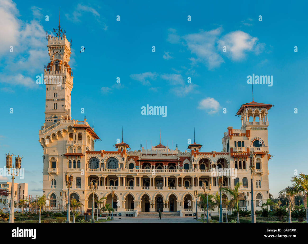 Front View of Montazah Palace in Alexandria, Egypt Stock Photo - Alamy