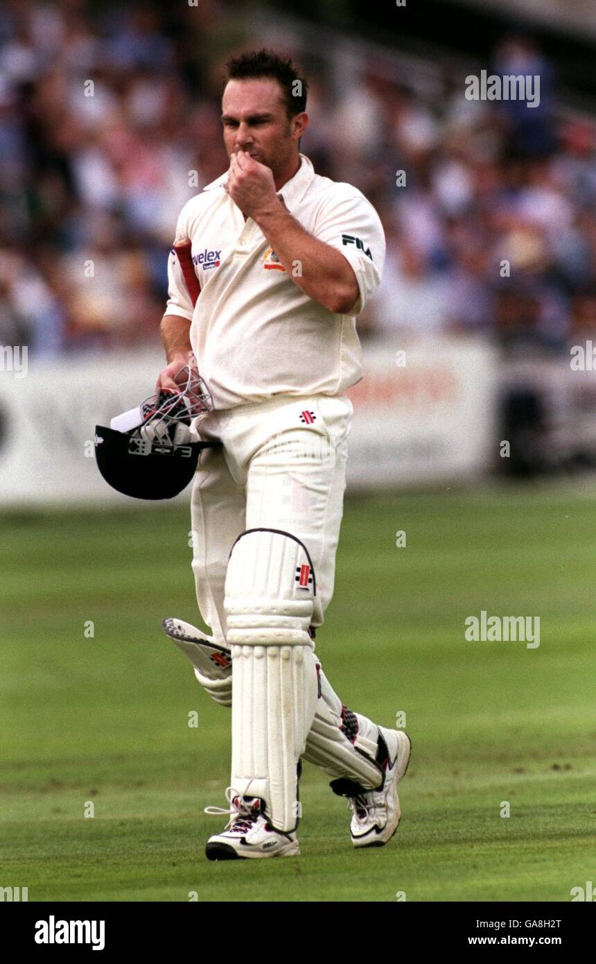 Wicket australias michael slater hi-res stock photography and images ...