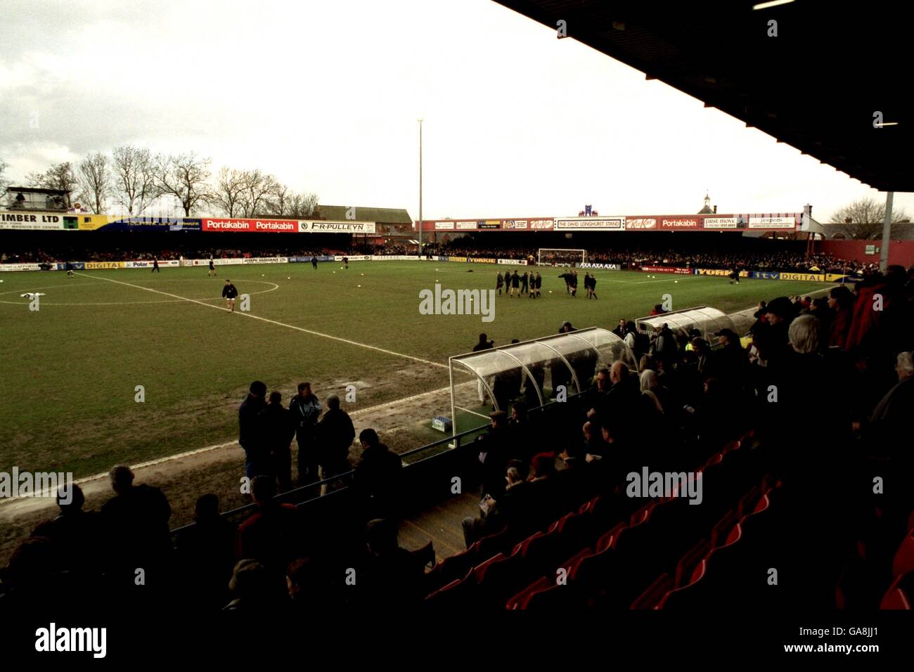A general view of Bootham Crescent, home of York City Stock Photo - Alamy