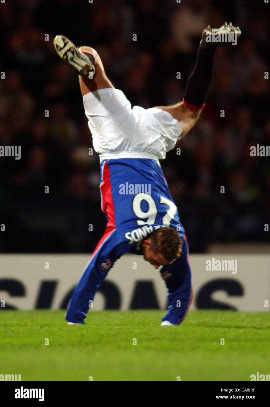 Rangers' Peter Lovenkrands celebrates after scoring the first goal of ...