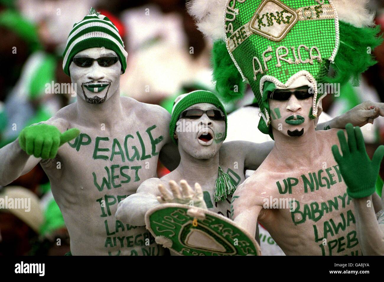 Nigeria football team fans hi-res stock photography and images - Alamy