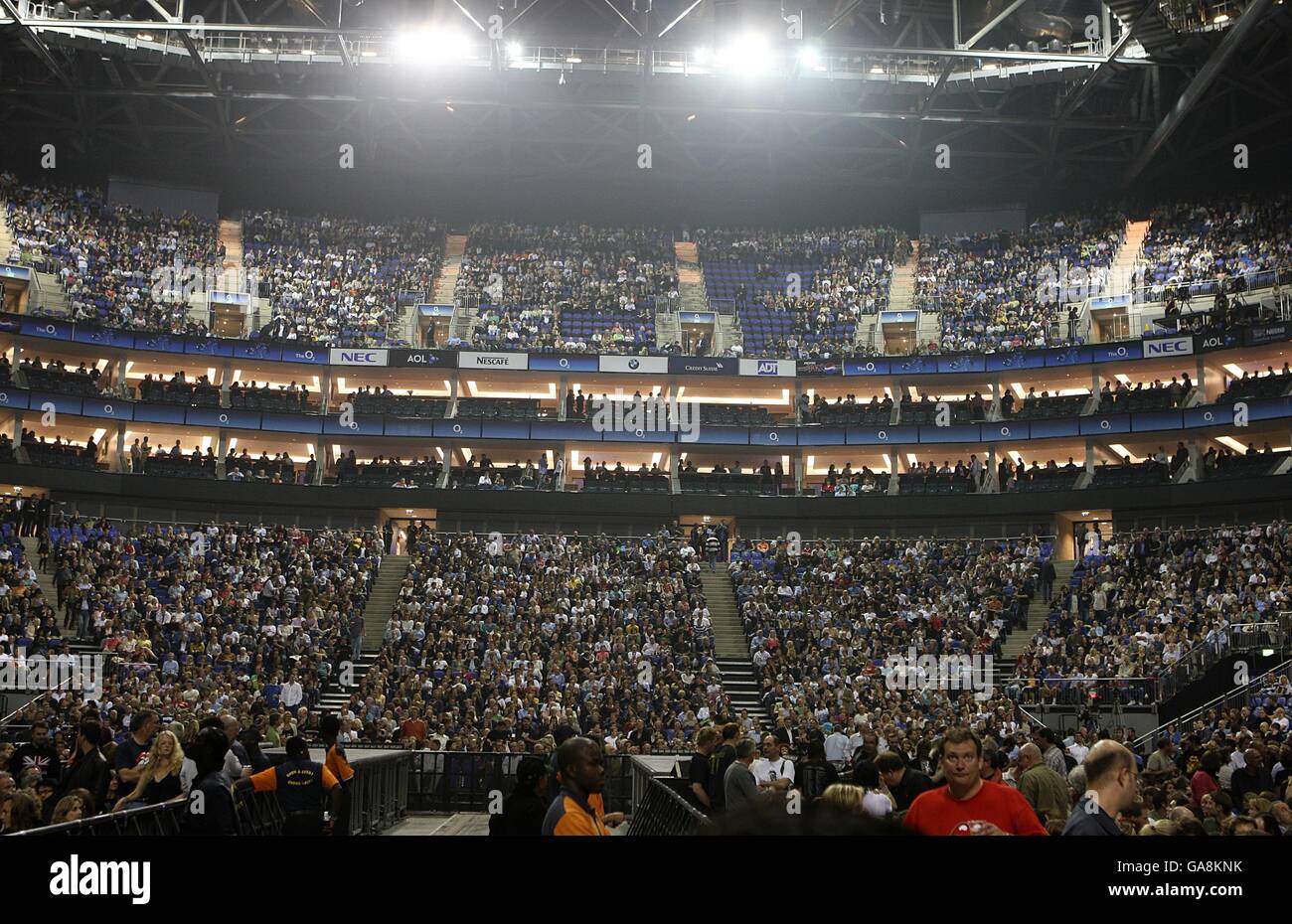 A view of the inside of the o2 arena hi-res stock photography and ...