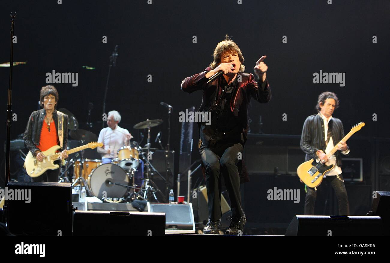 The Rolling Stones in concert at the O2 Arena in Greenwich, south-east ...
