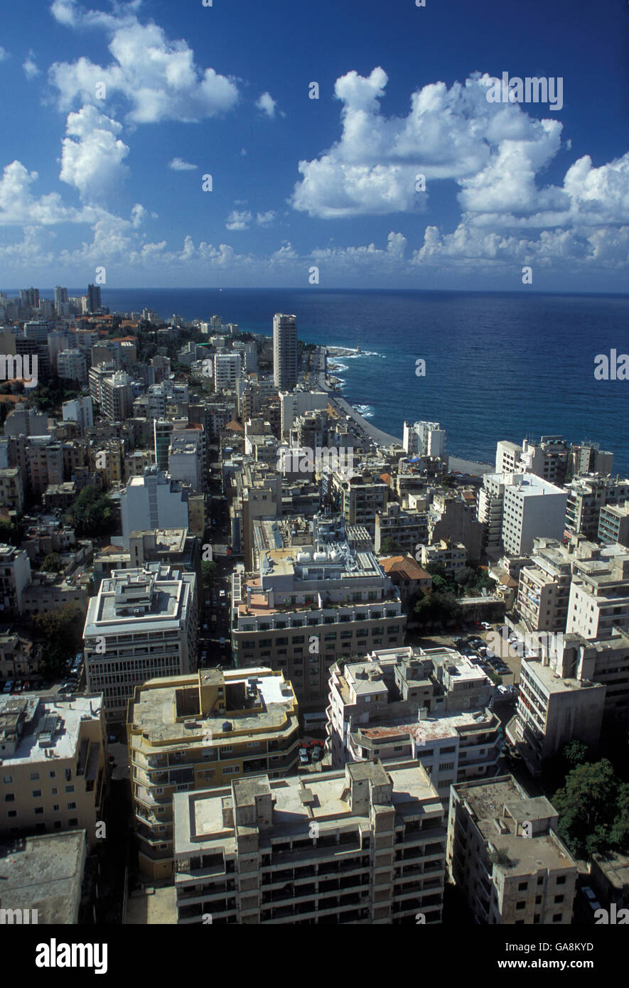 the old town of the city of Beirut in Lebanon in the middle east Stock ...