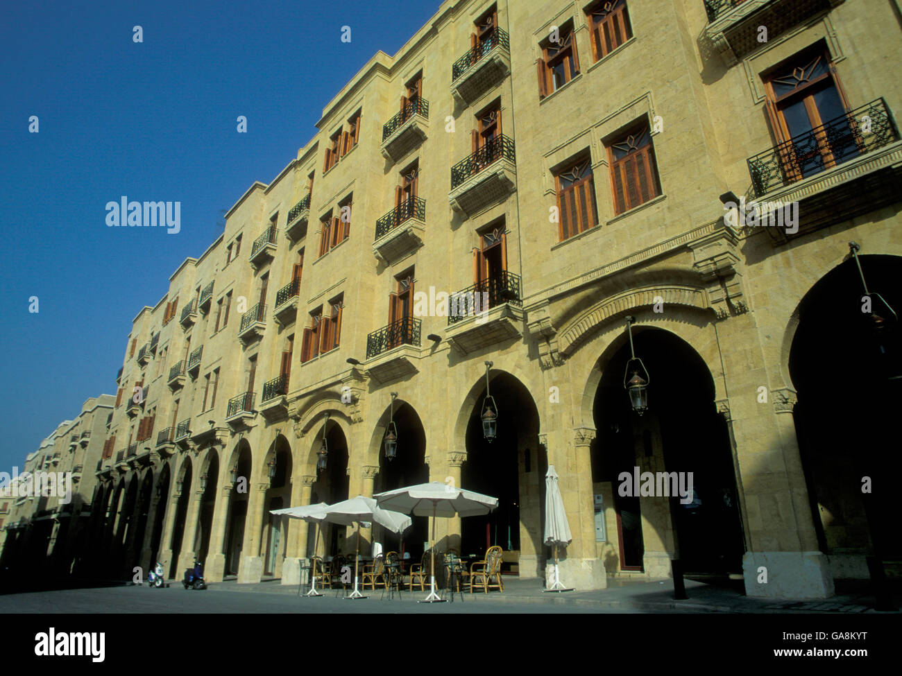 the old town of the city of Beirut in Lebanon in the middle east Stock ...