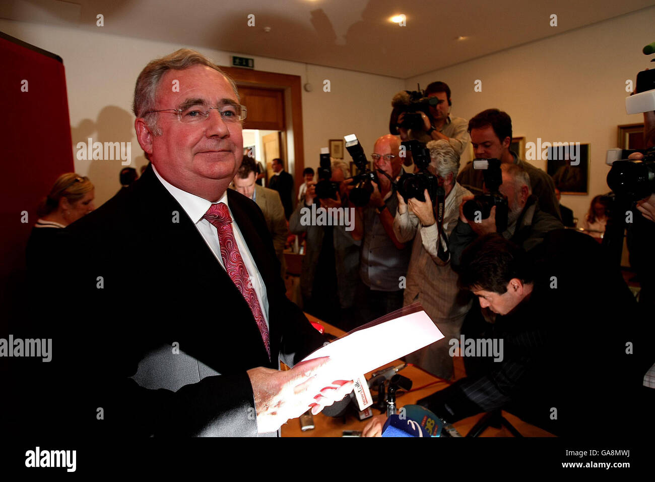 Pat Rabbitte Steps Down As Labour Leader High Resolution Stock ...