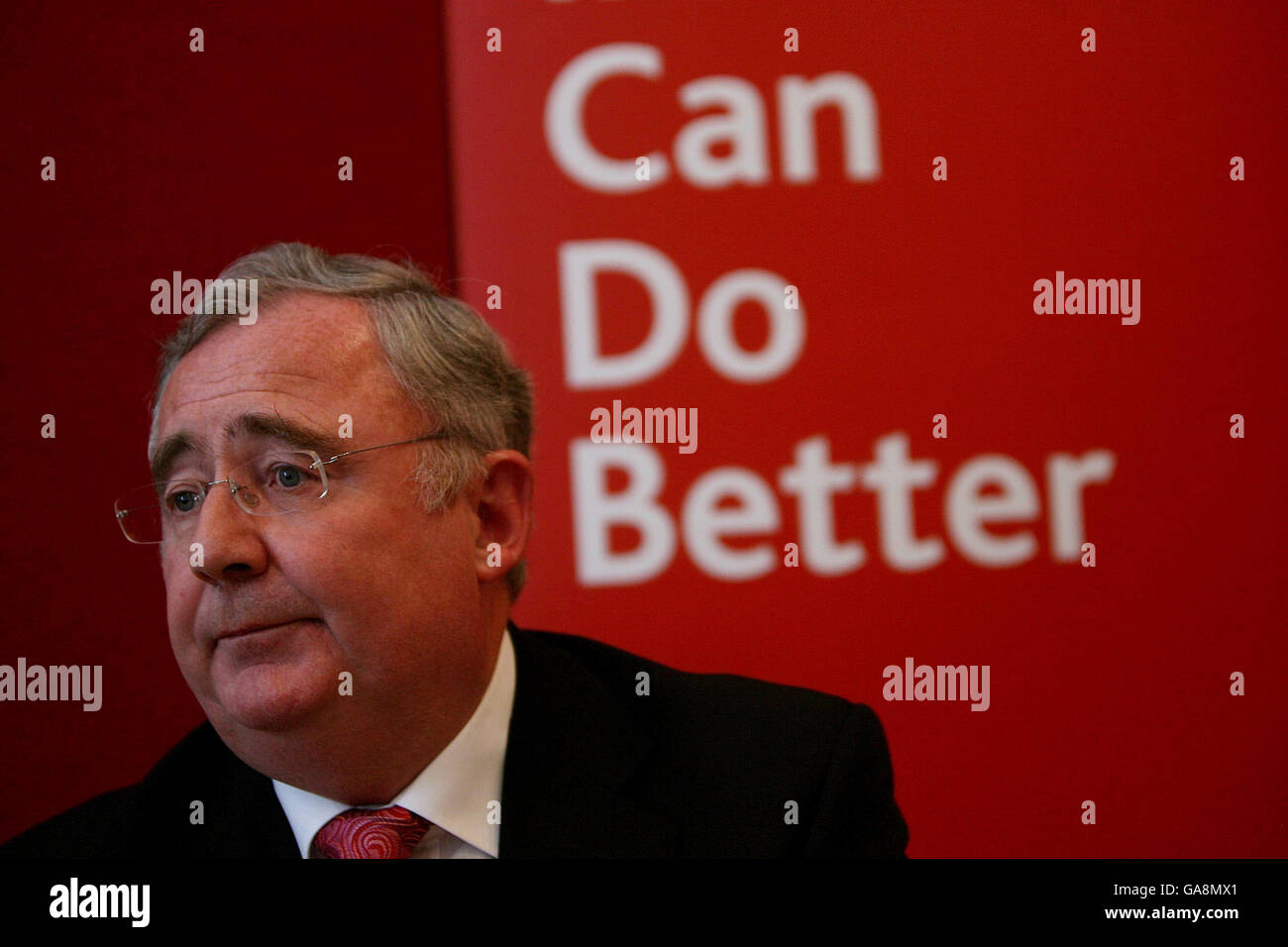 Pat rabbitte at press conference in the rha gallery dublin hi-res stock ...