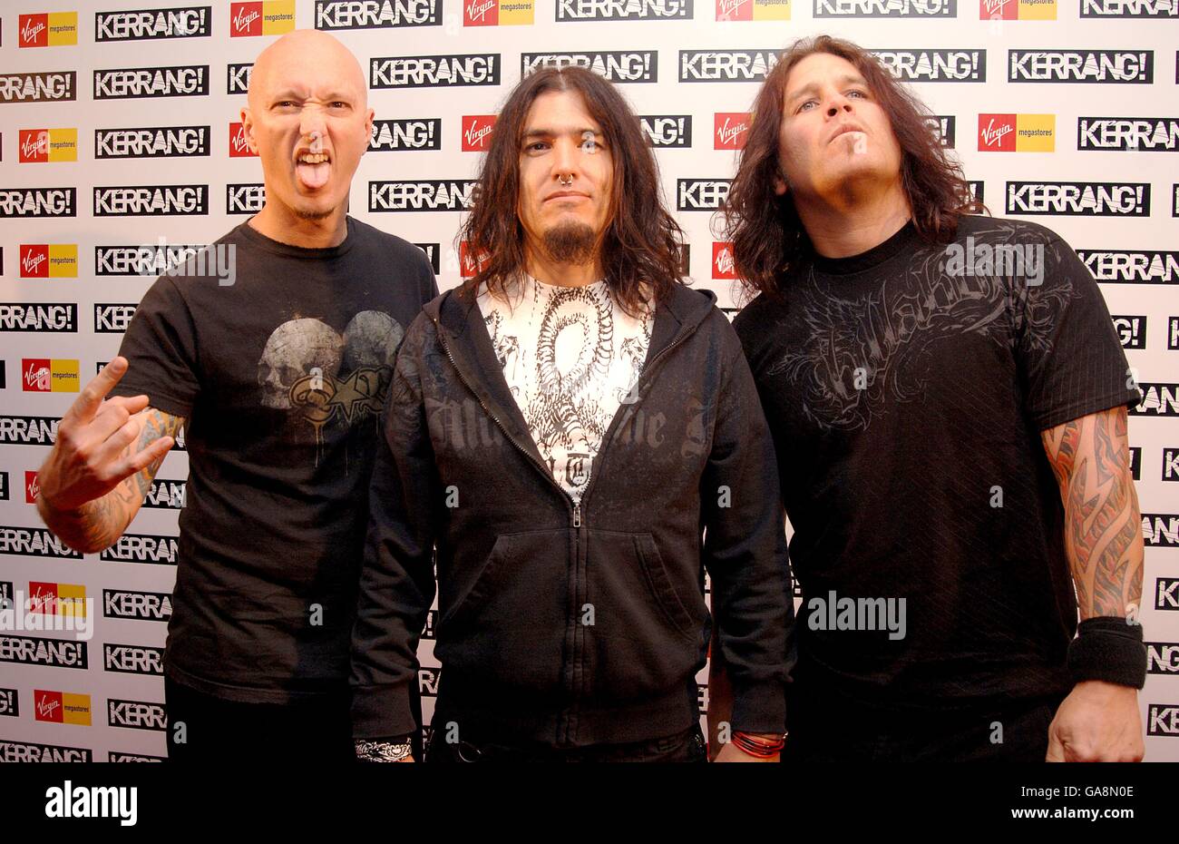 Machine Head arrive for the 2007 Kerrang awards at The Brewery, london ...