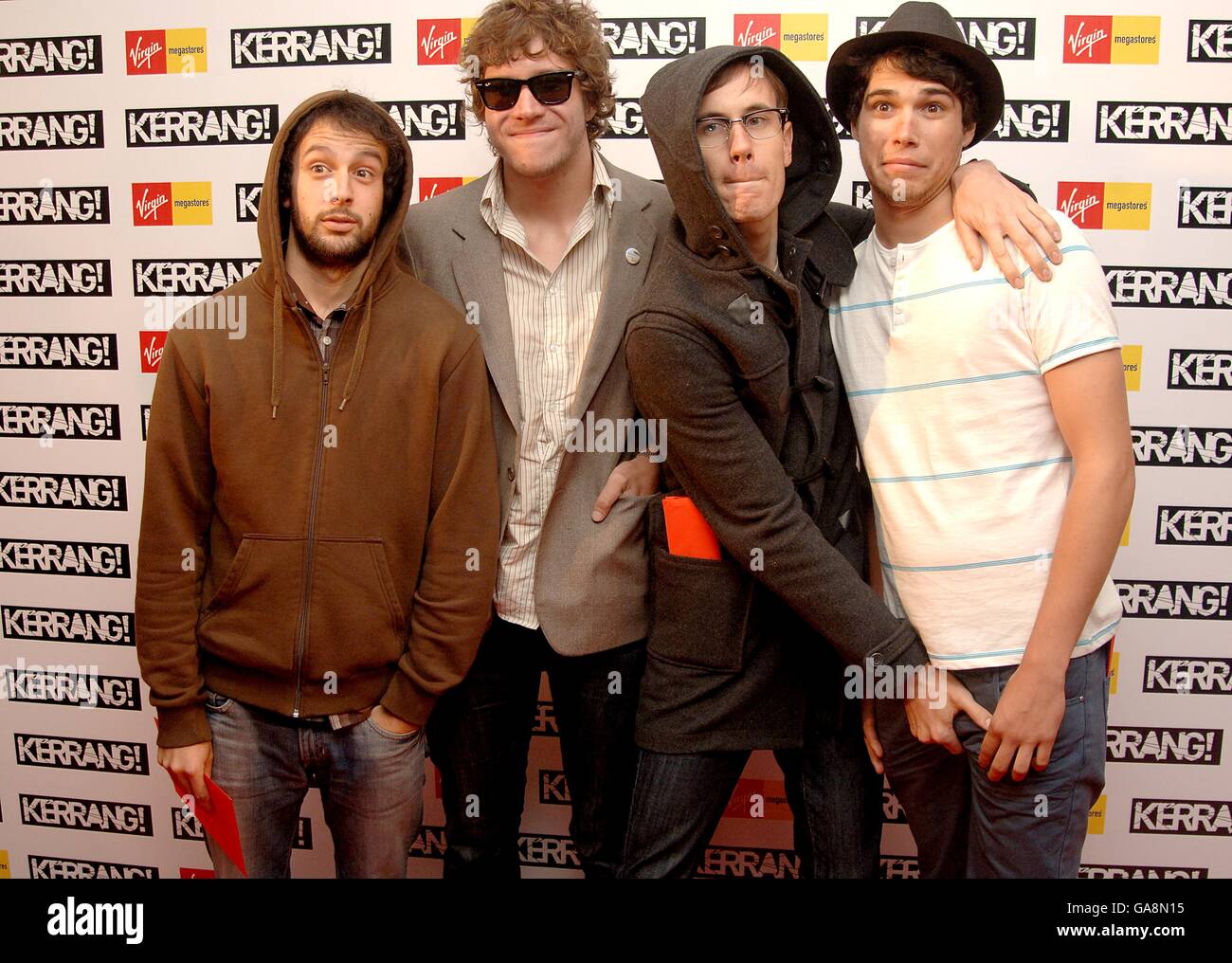 HelloGoodbye arrive for the 2007 Kerrang awards at The Brewery, london ...
