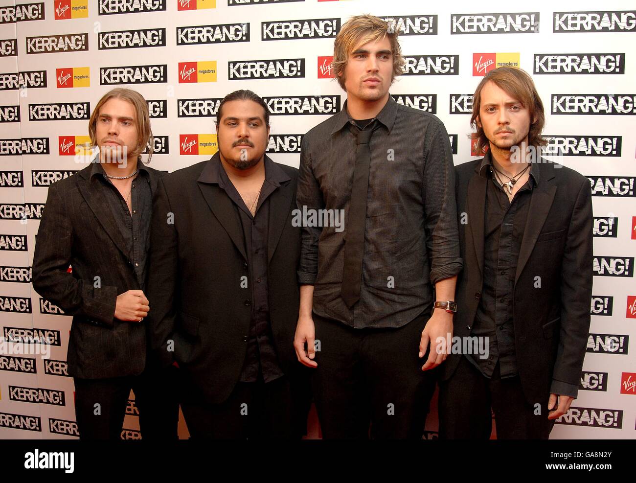 Fightstar arrive for the 2007 kerrang awards at the brewery hi-res ...