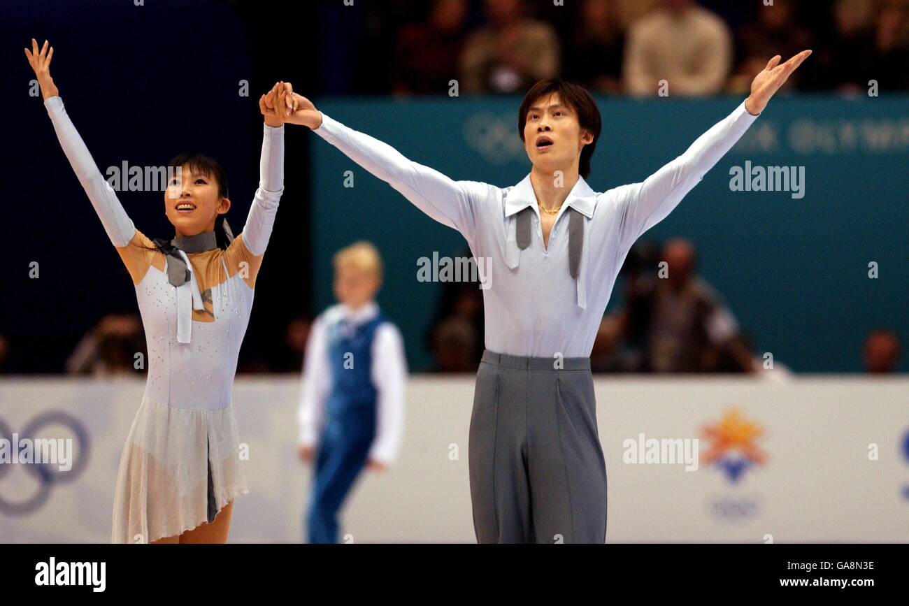 China's Qing Pang and partner Jian Tong in action during the pairs free ...
