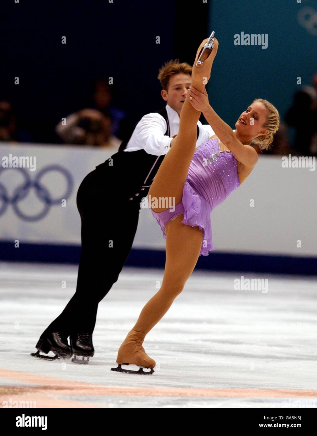 USA's Tiffany Scott and partner Philip Dulebohn in action in the pairs ...