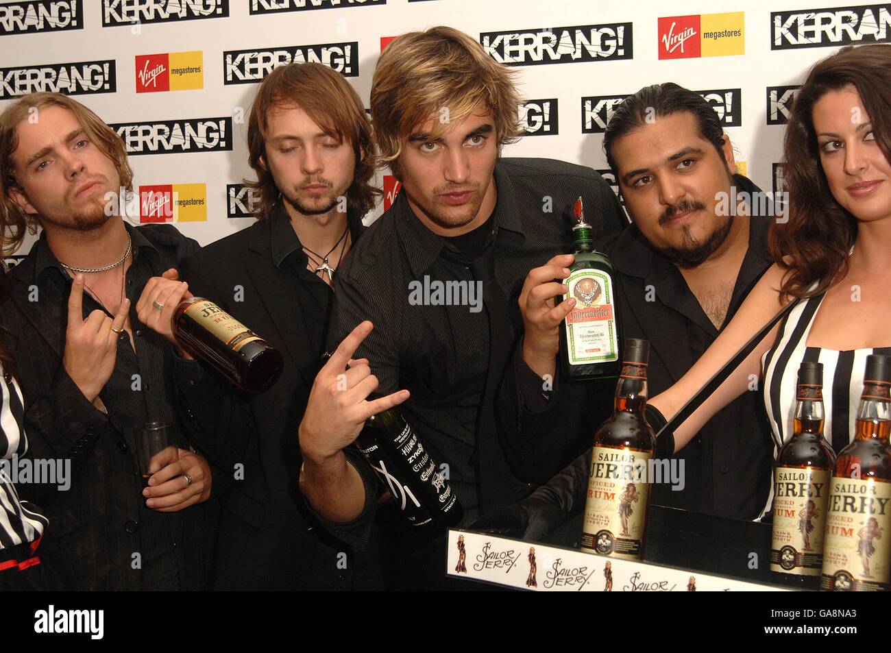 Fightstar at the 2007 Kerrang Awards at The Brewery, london Stock Photo ...