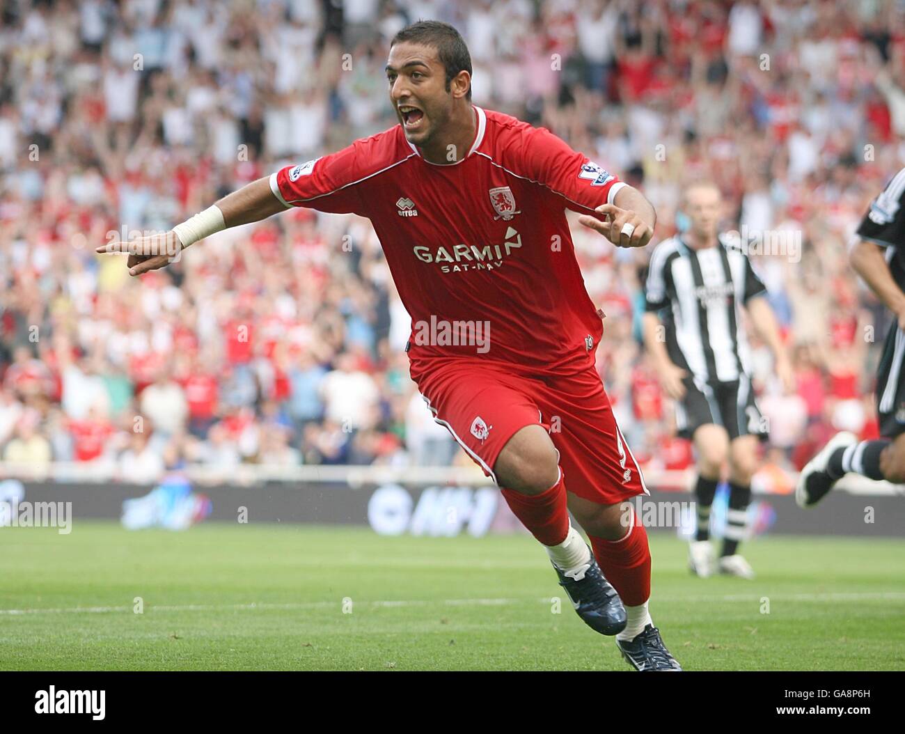 Middlesbroughs mido celebrates after scoring an equalizer hi-res stock ...
