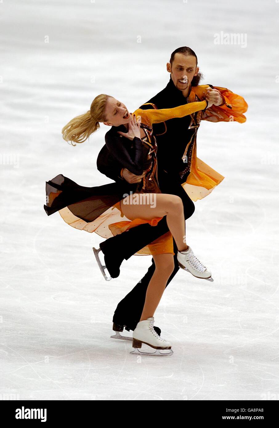 Israel's Galit Chait and her partner Sergei Sakhnovski in action during ...