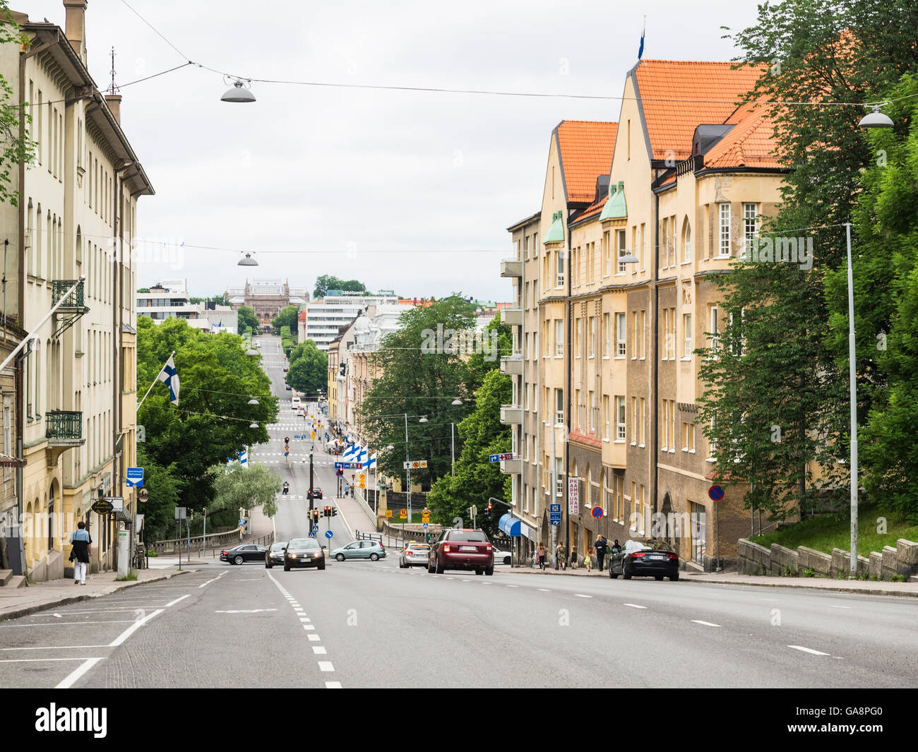 Street in Turku Stock Photo - Alamy