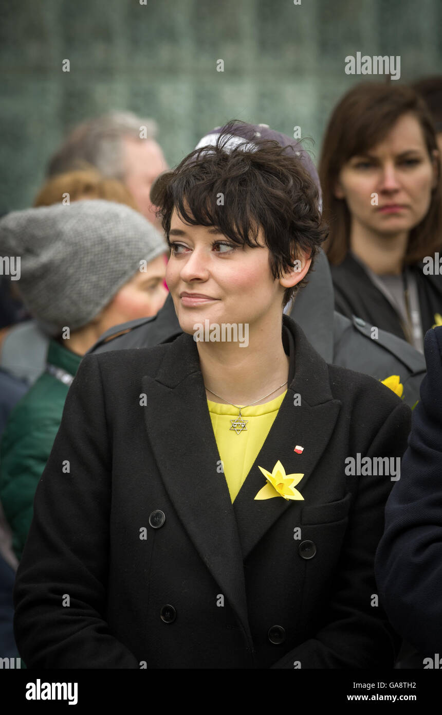 Anna-Maria Zukowska, spokeswoman of the left-wing Democratic Left ...