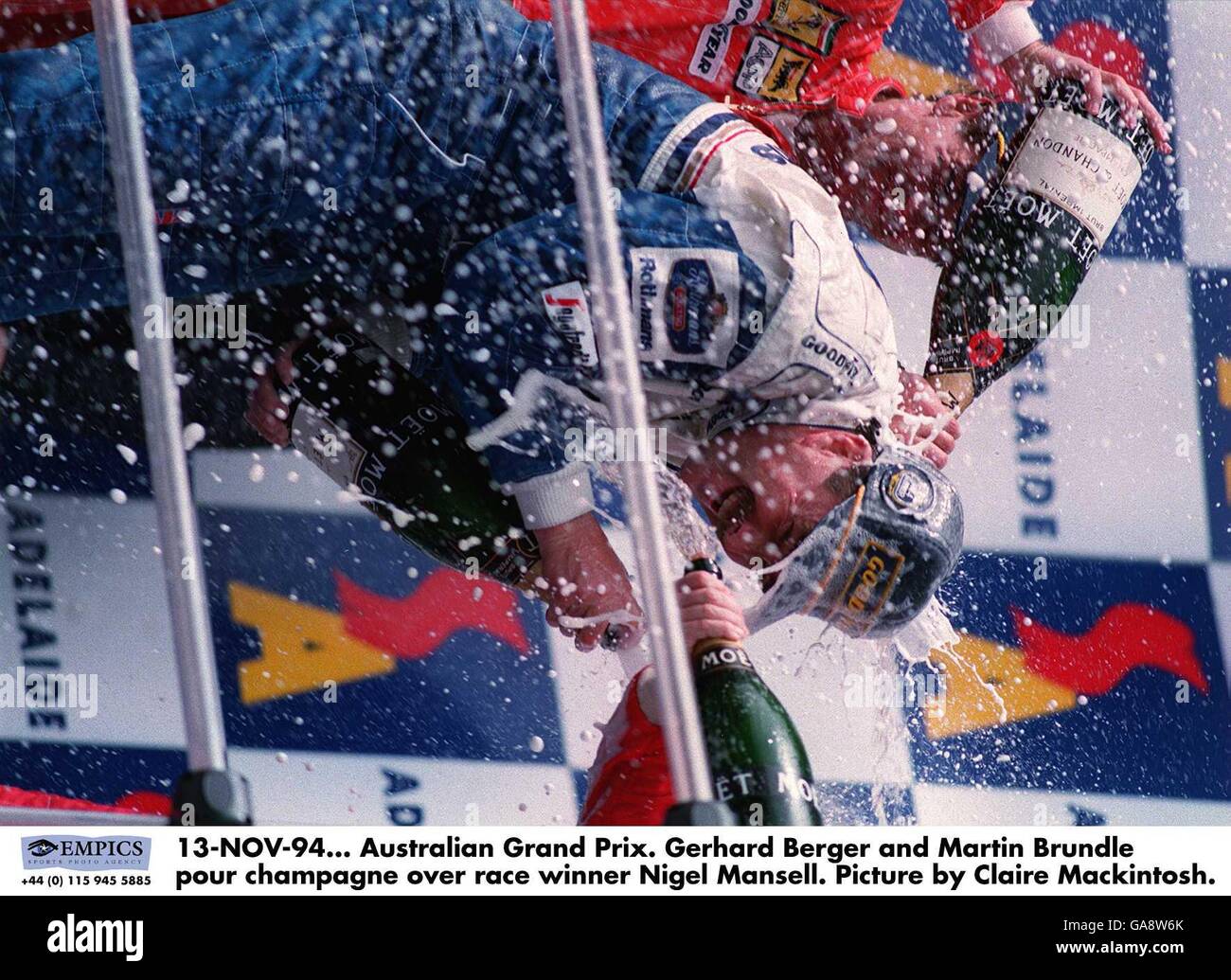 Gerhard berger nigel mansell hi-res stock photography and images - Alamy