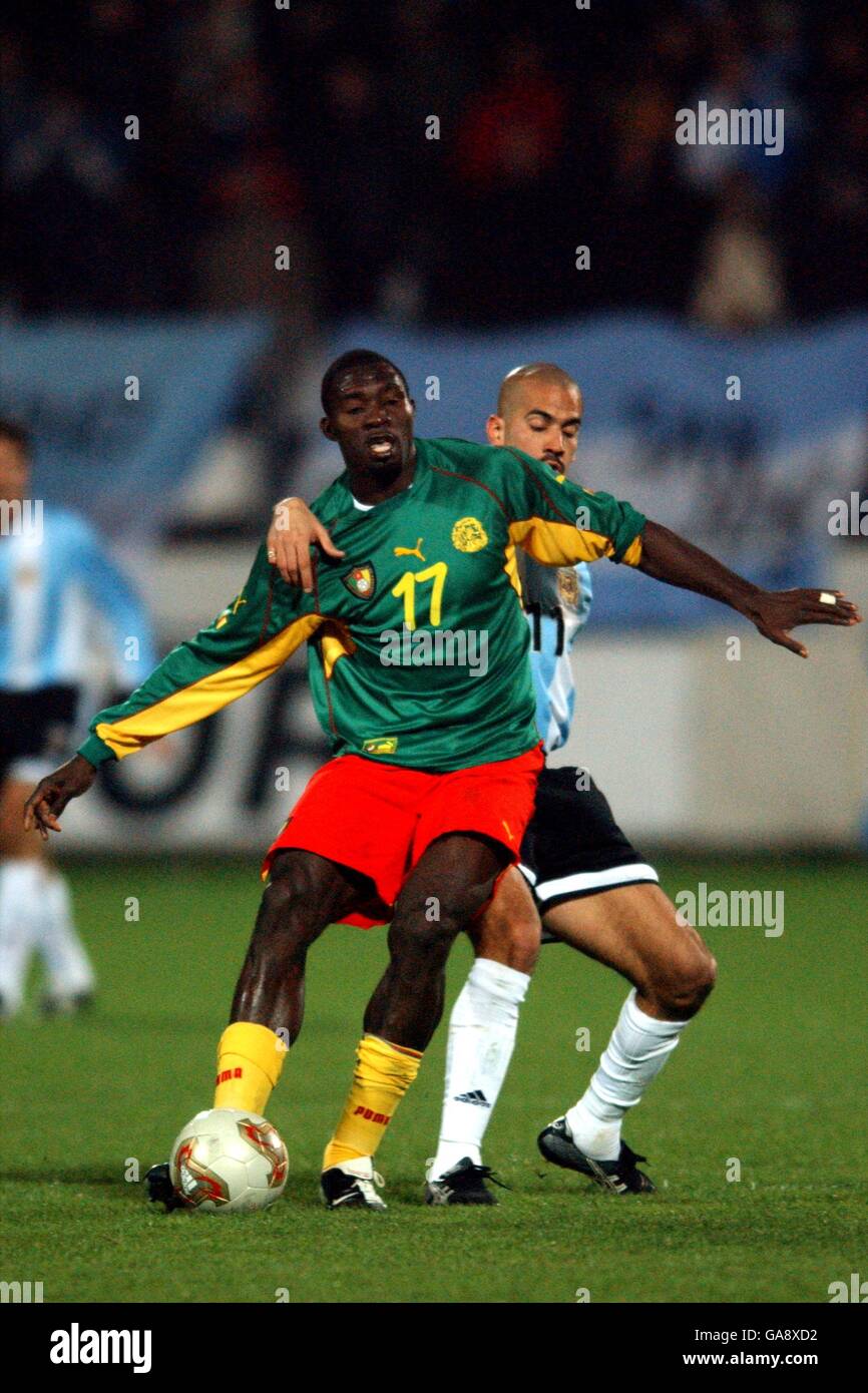 International Soccer - Friendly - Cameroon v Argentina. l-r Cameroon's ...